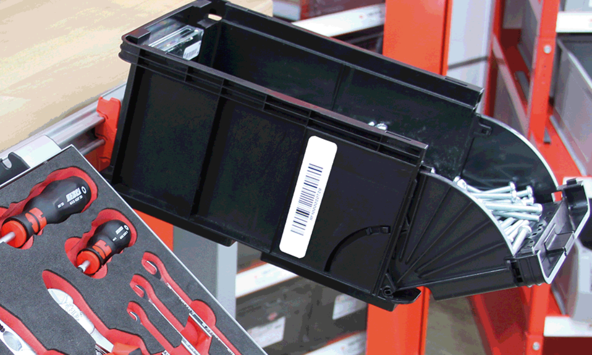 Intelligent ordering: Kanban box iBin® | Würth Industrie Service